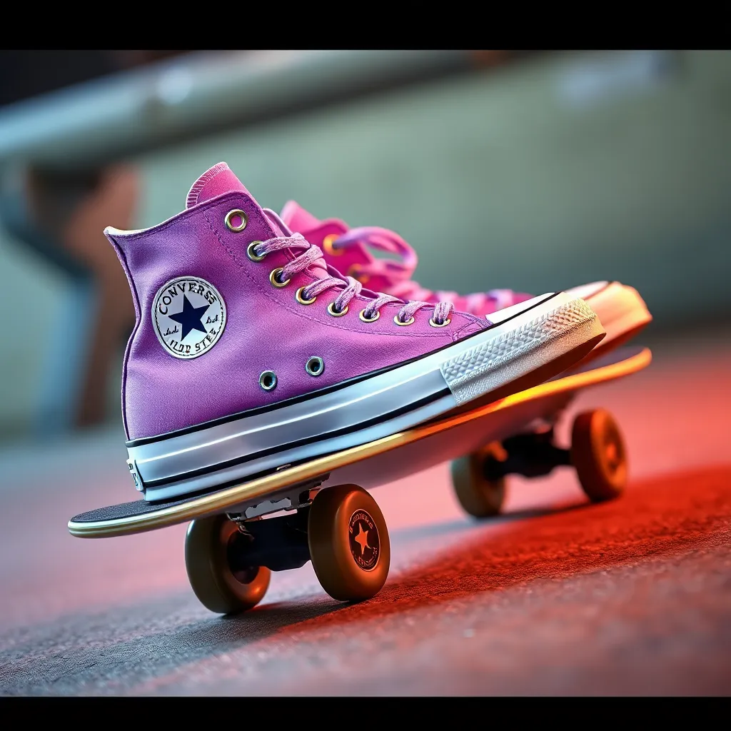 The Impact of Light Purple High Top Converse on Skate Culture