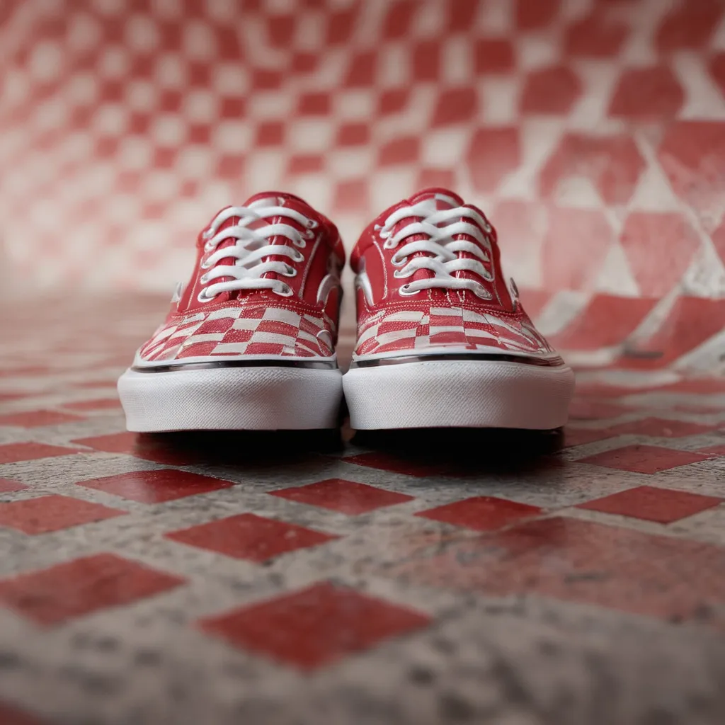 Impact of Men's Red Checkered Vans in Skate Culture